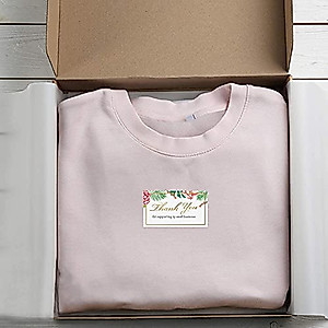 Thank You for Supporting My Small Business Cards (3.5 x 2 Inches - 100 Business Cards), Floral Thank You Note Cards for Online, Retail Store, Handmade Goods, Customer Package Inserts