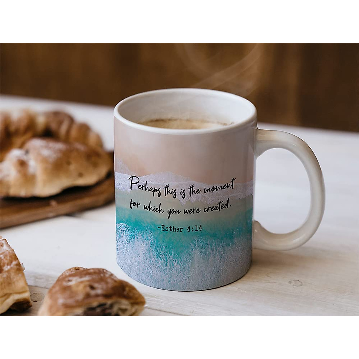 TJ Originals Esther 4:14 Perhaps This Is The Moment Gifts for Her - Bible Verse Graduation Drinkware- 11oz Ceramic Mug - Best Christian Office BFF Gifts for Women Friends