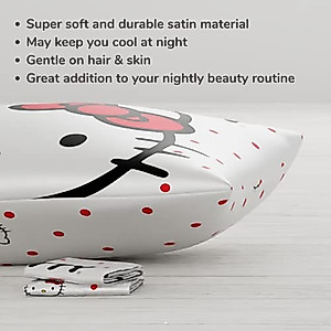 Hello Kitty Beauty Standard Beauty Silky Satin Standard Pillowcase Cover 20x30 for Hair and Skin, (Officially Licensed Product)