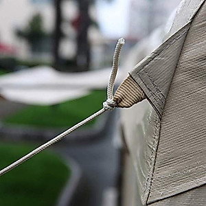 SORARA Carport 10 x 20 ft Heavy Duty Canopy Garage Car Shelter with Windows and Sidewalls, Beige