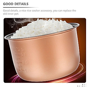 HEMOTON Inner Pot for Instants Pot 3.2-Qt, Polished Surface, Rice Cooker, Nonstick Pot, Replacement Inner Pot, Inner Pot Parts, Alloy Cooking Pot with scale (3L, 8.25"D x 8.25"W x 4.32"H)