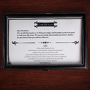 Watch Box Organizer Pillow Case 24 Slot Display Cases With Framed Glass Lid Elegant Contrast Stitching Sturdy and Secure Lock for Men Women Watch and Jewelry Large Holder Boxes