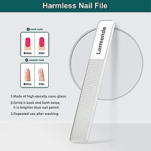 Professional Nail Clippers Set for Men Women Nail Clippers Set with Catcher, Lermende Stainless Steel Maincure Set for Men,Pedicure Kit, Manicure Tools Gift for Christmas with Travel Case