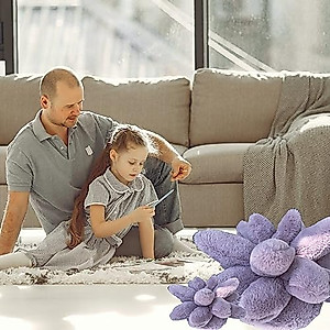 Succulent Pillow 17.7Inch Super Soft Imitation Rabbit Fur Succulent Plush Pillows Creative Plant Pillow Flower Shaped Decor Throw Pillow for Couch Sofa Bed Car Chair Cushion