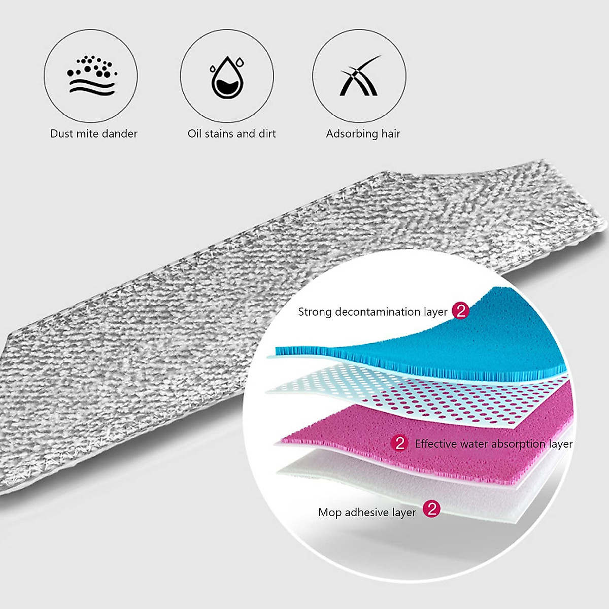 Carpet Sweeper Manual, 2 in 1 180 Degree Rotating Hand Push Sweeper, Manual Vacuum Sweeper, Sweeping Mop Crumb Sweeper for Carpet Floor Clean(Pink)