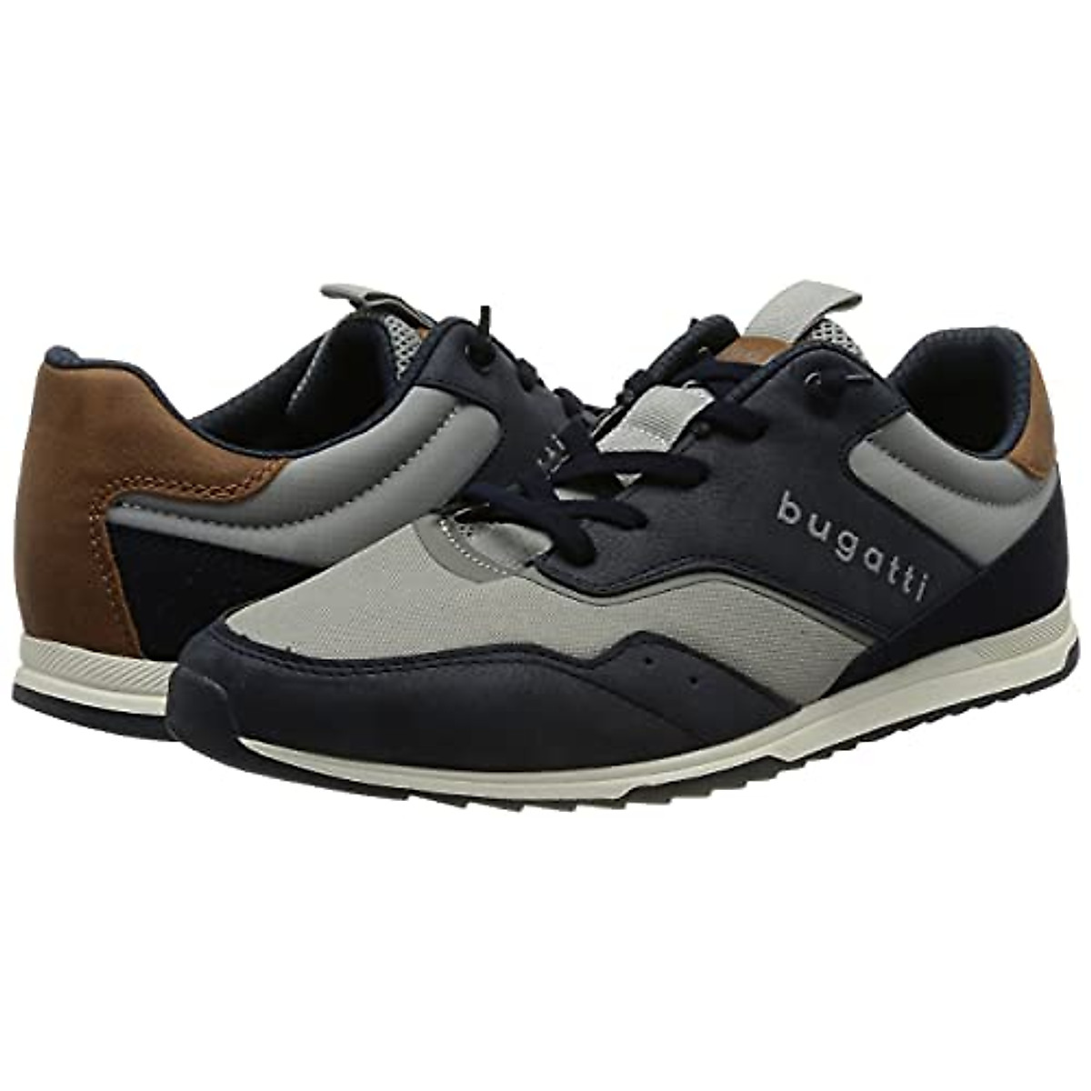 bugatti Men's Sneaker, Dark Blue Grey, 9