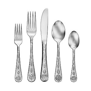 Liberty Tabletop Celtic 45pc Flatware Set Service for 8 Silverware MADE IN USA