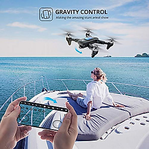 DEERC Drone with Camera for Adults and Kids 2K HD FPV Live Video, RC Quadcopter Helicopter with Waypoints, Altitude Hold, One Key Start, Headless Mode, 3D Flip, Long Flight