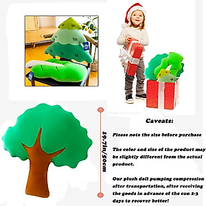 CHELEI2019 19.7" Leaf Pillow,3D Stuffed Plant Plush Tree Shaped Throw Pillow for Room Decor