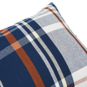 Creative Co-Op Square Plaid Cotton Pillow Cover