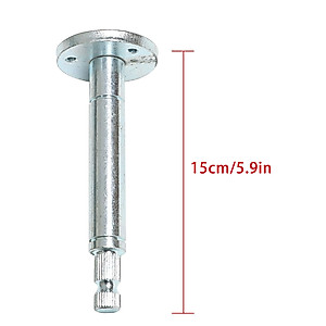 munirater 300mm Steering Wheel Steel Kit 320mm Gear Rack Pinion Adjustable Shaft Set Replacement for 110CC Go Kart