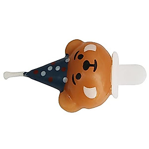 Bear Birthday Candle yyangz 4PCS Cute Cartoon Bear with Birthday Hat Candles Set for Birthday Cake Decoration Bear Theme Party Supplies,Bear Candles