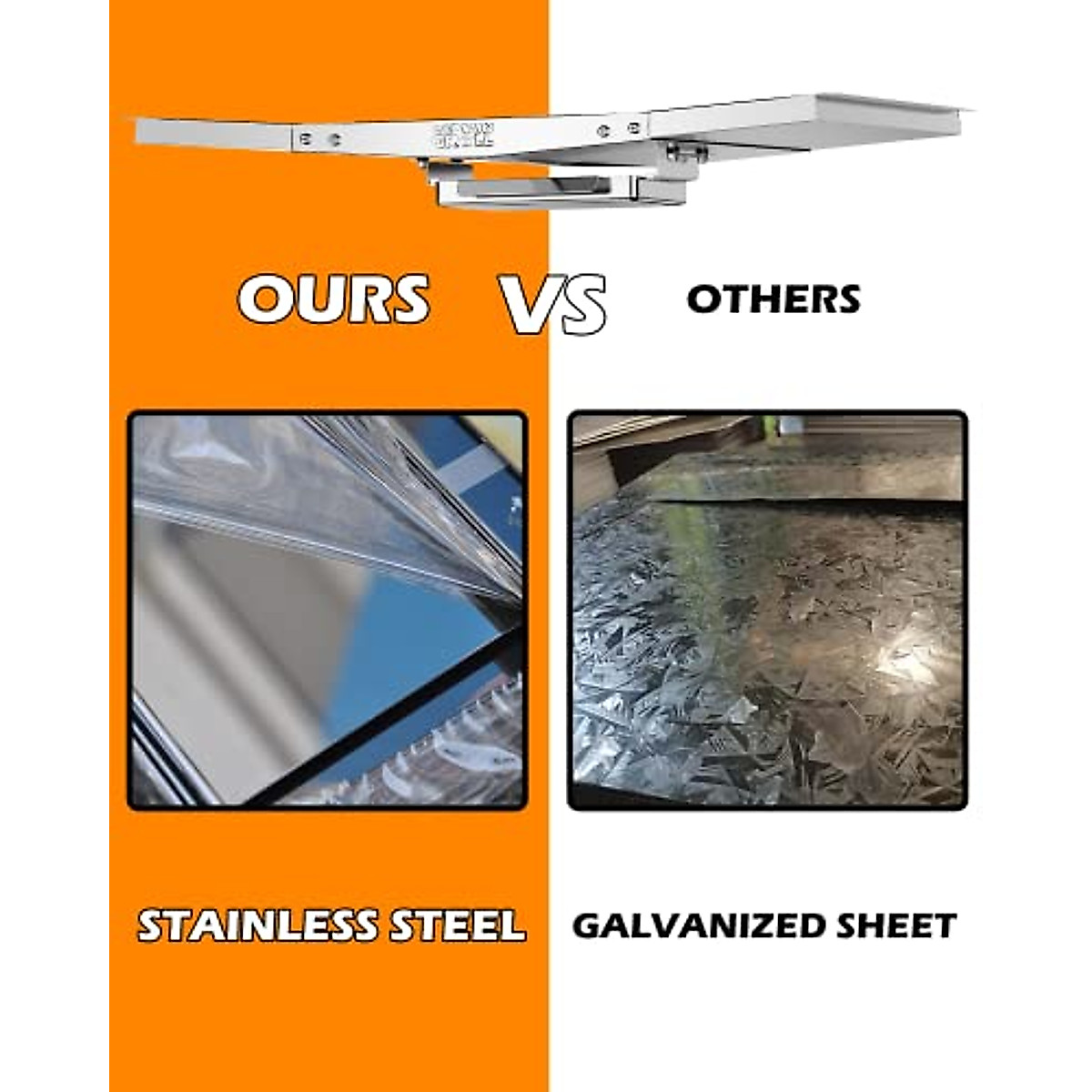 Grease Tray with Catch Pan - Universal Drip Pan for 5/6 Burner Gas Grill Models from Dyna Glo, Nexgrill, Expert Grill, Kenmore, BHG and More - Stainless Steel Grill Replacement Parts(30"-36")