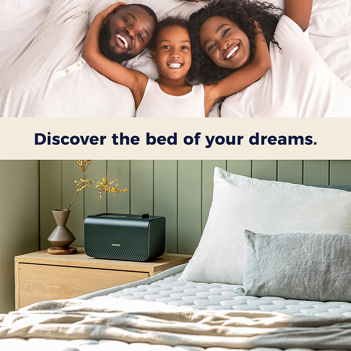 Navien Mate EQM 582, King – EMF-Free Water Heated Mattress Pad Warmer – Dual Temperature Control – WiFi Enabled & Eco-Friendly – Helps Soothe & Relieve Stress, Muscle Soreness, & Tension