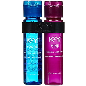K-Y Yours + Mine Personal Lubricants For Couples 2 ct