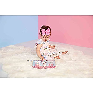 Mud Pie Baby Girls Kids Hydrangea Longall, Pink Hydrangea, 9-12M US