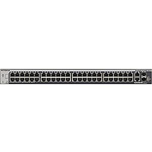 Netgear GS752TX-100NES ProSafe S3300-52X - Switch - managed - 48 x 10/100/1000 + 2 x 10Gb Ethernet + 2 x SFP+ - rack-mountable