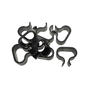 Geesatis 8 Pcs Outdoor Patio Wicker Furniture Clips Plastic Sofa Wicker Furniture Clips Clamps Connectors Fastener Clips, Length: 69 mm/2.7inch