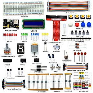 Gewbot Starter Kit for Raspberry Pi 3, 2 Model B/B+, C and Python Code, LCD1602, Motor, Raspberry Pi Beginner Starter Kit with PDF Guidebook