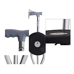 Cane Chair Folding Seat Walking Adjustable Stool Travel Camp Adults Lightweight Great Drive Medical Combination Ultra Light Triangle Walker Portable Elderly Tripod Crutches