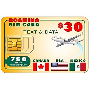 SpeedTalk Mobile Tracker SIM Card for 5G 4G LTE GPS Tracking Devices - Rollover 750 Text (SMS) Data (MB) 180 Days Wireless Service USA Canada Mexico