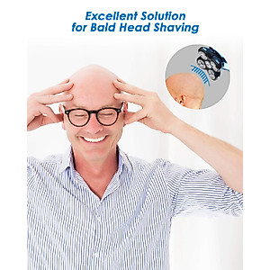 Electric Shavers for Men Bald Head Shaver LED Display 5-in-1 Faster-Charging 5D Floating Waterproof Electric Rotary Shaver with Clipper Nose Hair Facial Clean Waterproof