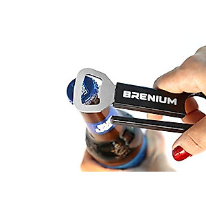 BRENIUM Multifunctional Bottle Opener for Water and Beer Bottle, Plastic Water Bottle, Twist-Off, for Weak Hands, Seniors, Elderly, Rheumatoid Arthritis, Bottle Gripper, Ergonomic