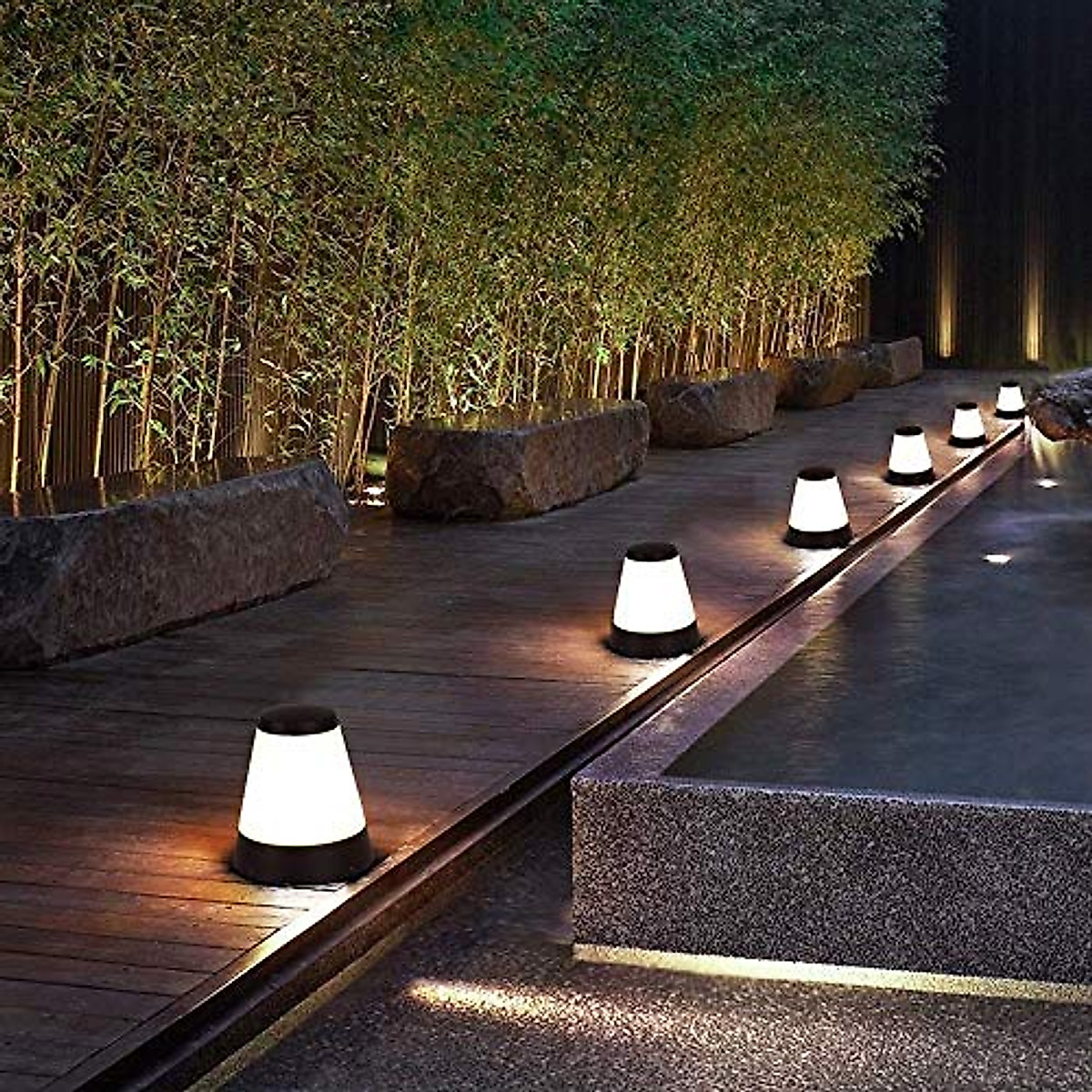 ZZYJYALG European Anti-Rust Aluminum Metal PC Post Lights Triangle Modern LED Grey Outdoor Waterproof Pillar Lights Landscape Lawn Garden Villa Home Lighting Column Lights
