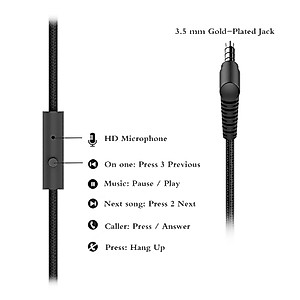 ELECDER i39 Headphones with Microphone Foldable Lightweight Adjustable On Ear Headsets with 3.5mm Jack for Cellphones Computer MP3/4 Kindle School Red/Black