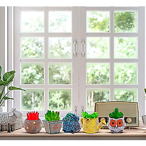 CHENP.HMC Planters Set of 5 Ceramic Succulent Planter Pot with Drainage,Planting Pot Flower Pots,Small Planter Pots for Garden,Cactu,Succulent Pot(Plants Not Included)…