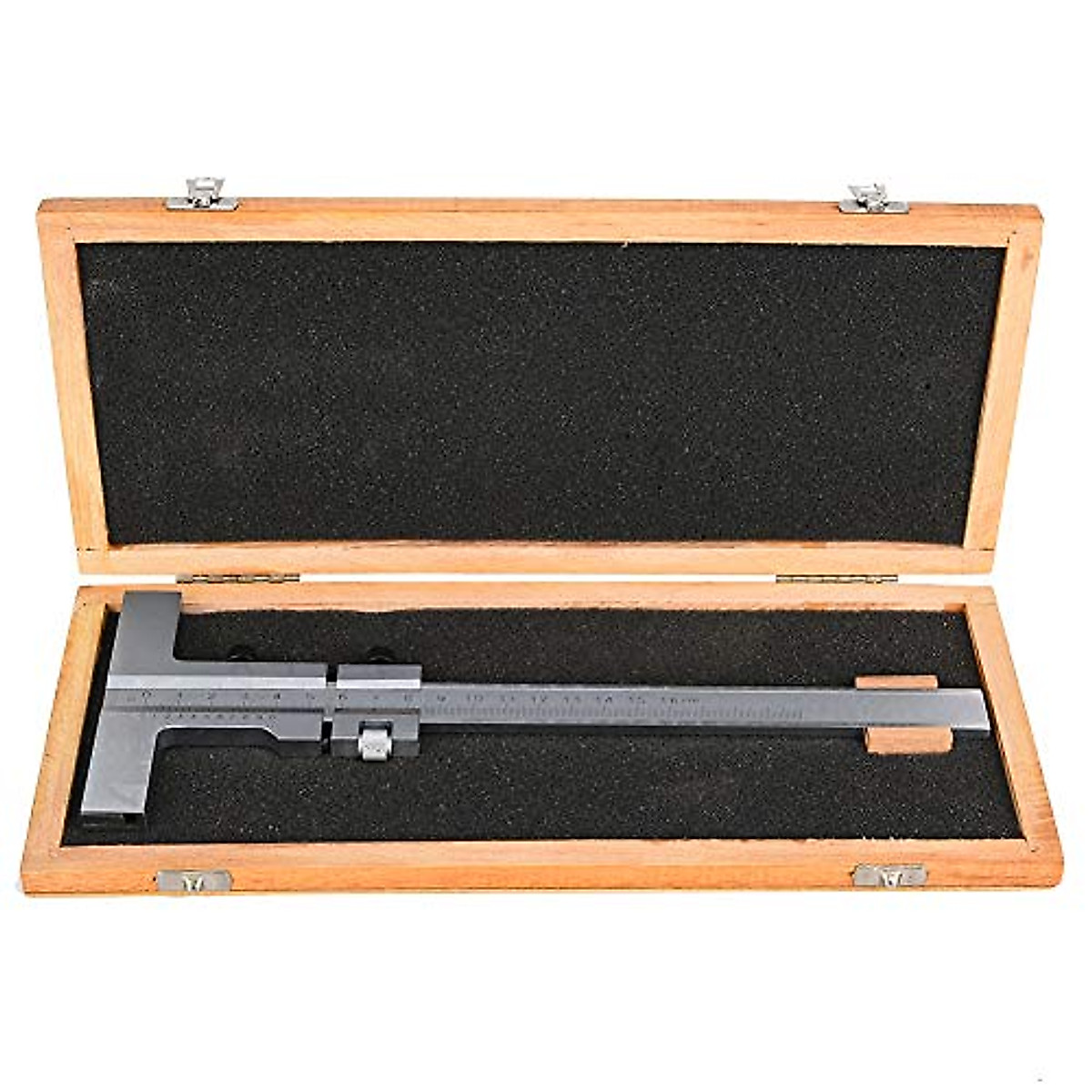 Caliper Rule Dial Caliper Vernier Caliper Metric Vernier Caliper Vernier Caliper,T-Type Vernier Caliper with Fine Adjustment Carbon Steel Ruler Measuring Tool 0-160mm