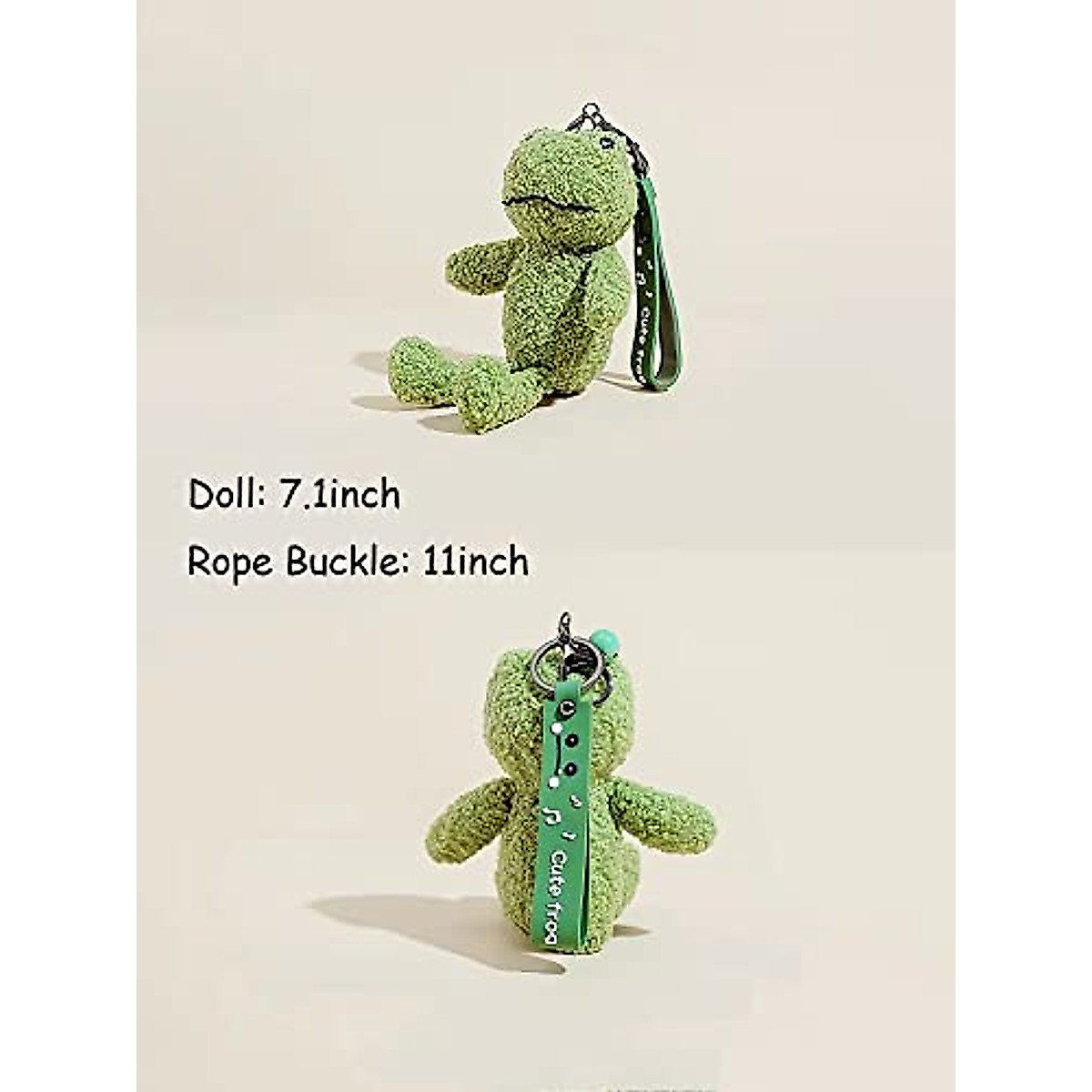 BCIULASL Cute Keychain Frog Plush Keychain Accessories Kawaii Keychains for Backpacks, Bags, Purse, Phone, Car Key Ring, Birthday Christmas Valentines Day New Year Gifts for Men Women