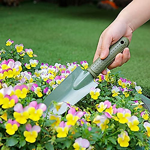 Garden Tool Shovel for Digging Gardening Trowel for Lawn Planting Alloy Spade Plastic Handle Anti Slippery