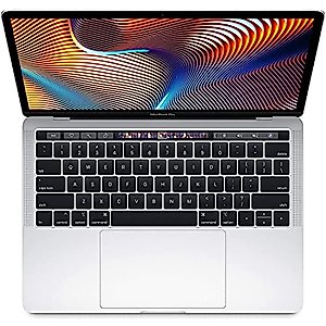 Mid 2019 Apple MacBook Pro Touch Bar with 1.4 GHz Quad Core i5 (13 inches, 16GB RAM, 256GB SSD) Silver (Renewed)
