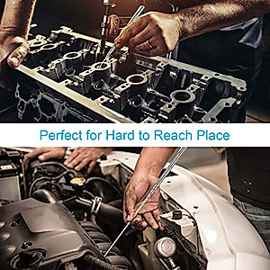 2 Pack Magnetic Pickup Tool, Telescoping Pick Up Tool, Pocket Pick-up Tool, Magnetic Retrieval Tool for Hard to Reach Places, Magnet Sticks, Mini, Light Weight, Gifts For Men, Dad, Handyman, Husband