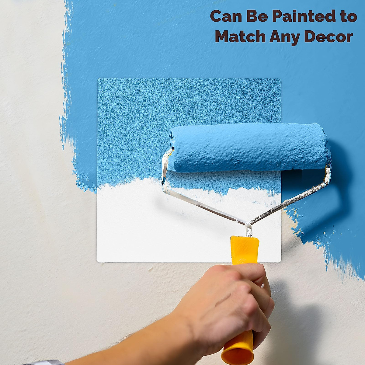 Morvat Adjustable Spring Access Panel, Fits 8"x8" - 12"x12" Inches (External 13.5"x13.5"), for Drywall, Ceiling, Electrical, Plumbing Heavy-Duty & Easy Install, Wall Hole Cover Plate, White (1-Pack)