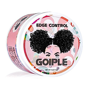 Goiple Edge Control Wax for Women Strong Hold Non-greasy Edge Smoother, Edge Wax Styling Tamer Edge Control for Black Hair No Flaking, White Residue, Shine and Smooth Strawberry Scent 4oz