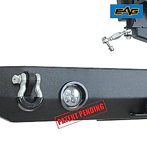 EAG Rear LED Bumper with Tire Carrier W/Linkage Fit for 07-18 Wrangler JK