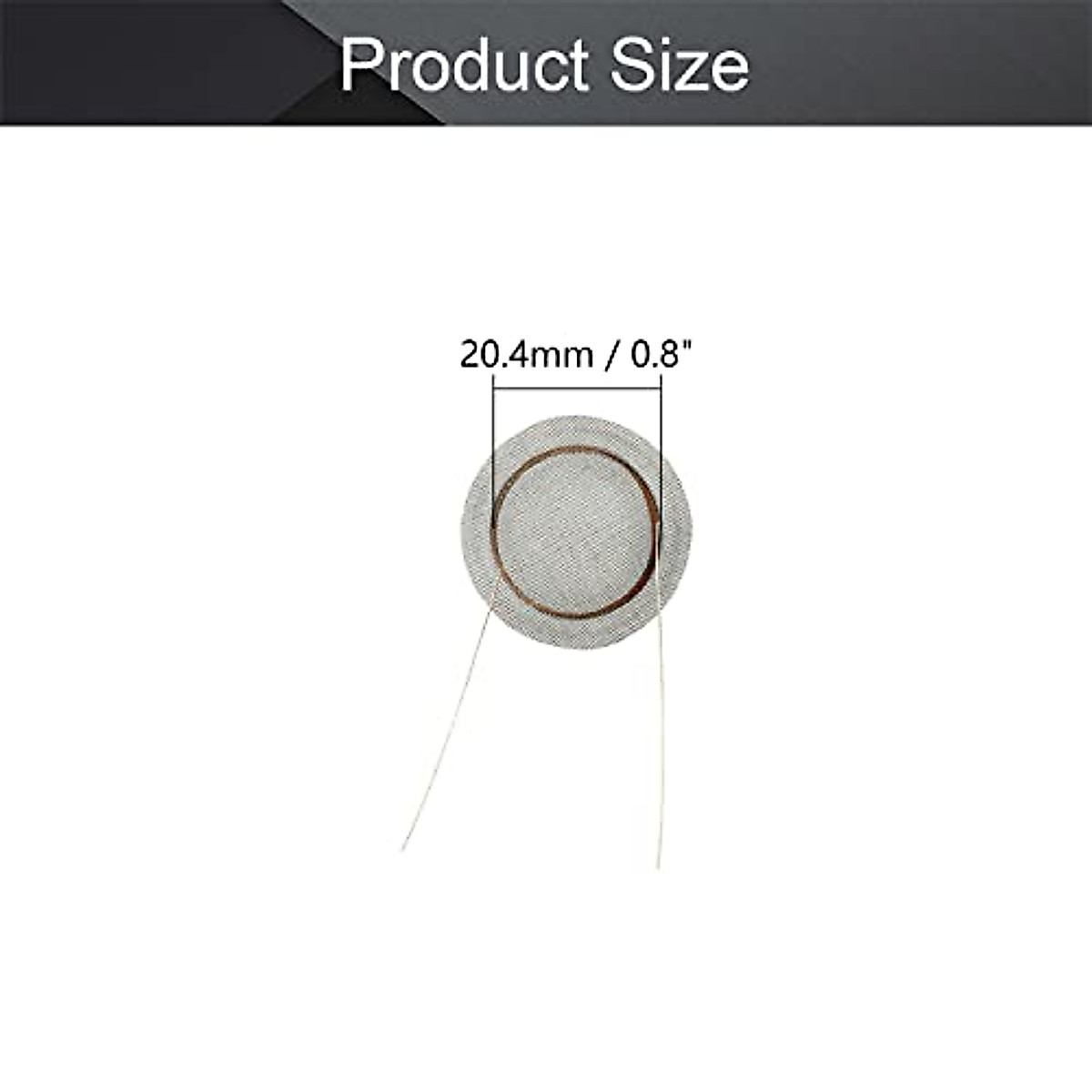 Fielect 20.4mm Tweeter Voice Coil Audio Speaker High Tone Silk Dome Tweeter Accessory for Audio Replacement 2Pcs