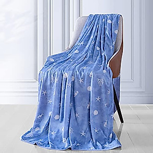 Elegear Cooling Throw Blanket, Q-Max>0.5 Japanese Arc-Chill Cooling Blankets for Hot Sleepers, Double Sided Cold Blankets for Sleeping, Lightweight Breathable Summer Blanket (Blue, Throw XL 50"x70")