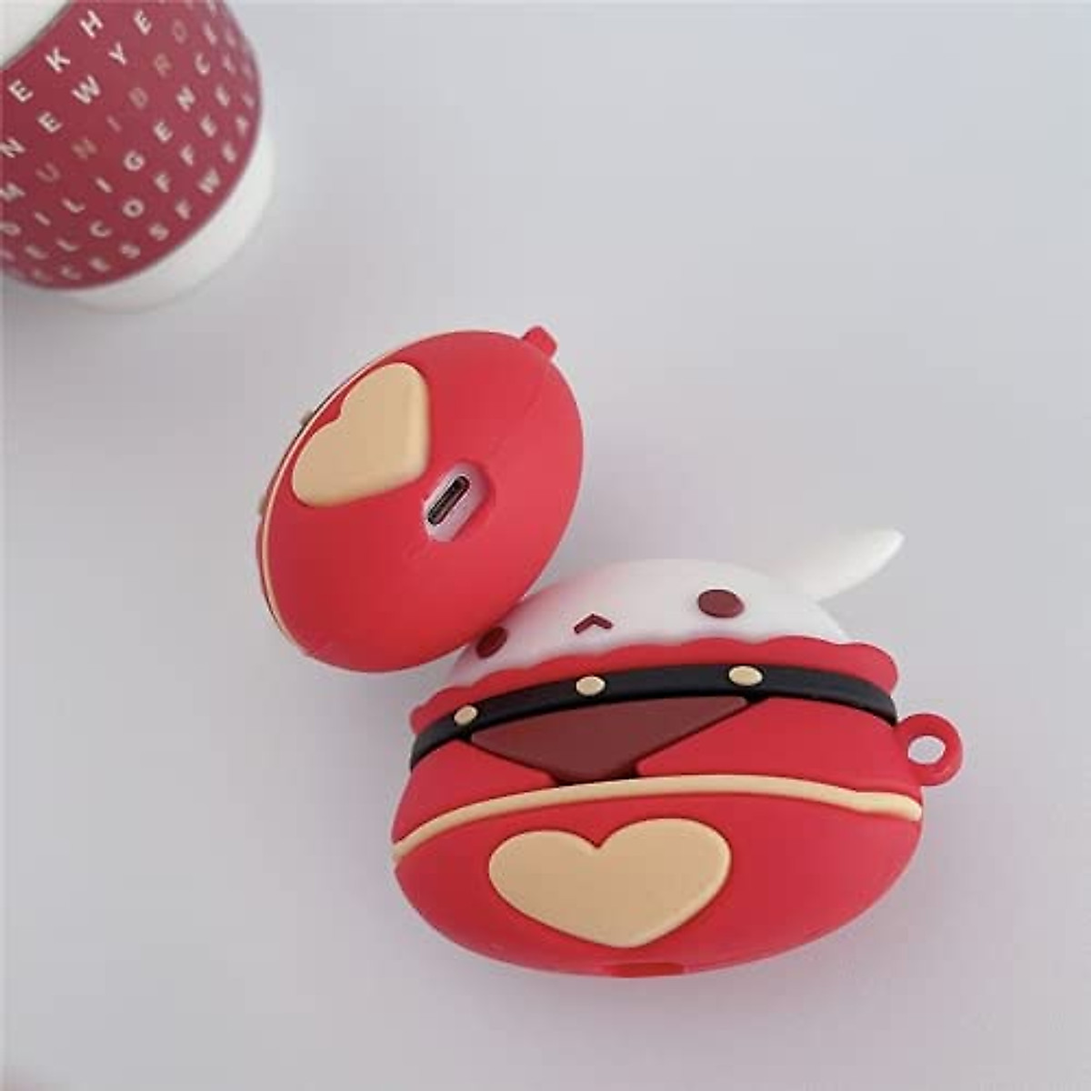 HENJI Case for Airpods 2&1, Cute Cartoon Knights of Favonius Klee Earphone Cases for Airpods 1 2, Hot Game Cover with Hook for Girls Kids Women Men (Jumpy Dumpty)