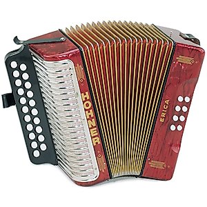 Hohner Erica Two-Row AD, Pearl Red