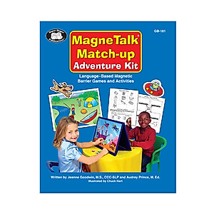 Super Duper Publications | Magnetic Adventure Stories Match-Up Barrier Game | Vocabulary, Basic Concepts, Following Directions, Reasoning, Listening, Categories, & Rhyming | Educational Resource