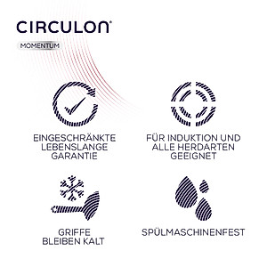 Circulon Non Stick Saucepan Set of 3 – Saucepans for Induction Hobs 16, 18 & 20cm with Toughened Glass Lids & Soft Grip Handles, Dishwasher Safe Pan Set, Black