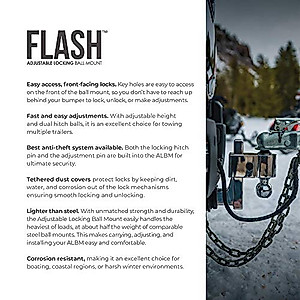 Fastway DT-ALBM7025 10" Drop 2.5" Shank Double Ball Adjustable Hitch