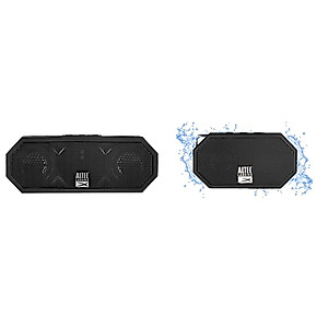 Altec Lansing IMW457-BLK Jacket H2O 2 Bluetooth Speaker, IP67 Waterproof, Black & Mini H2O - Wireless, Bluetooth, Waterproof Speaker, Floating, IP67, 6-Hour Battery, (Black)