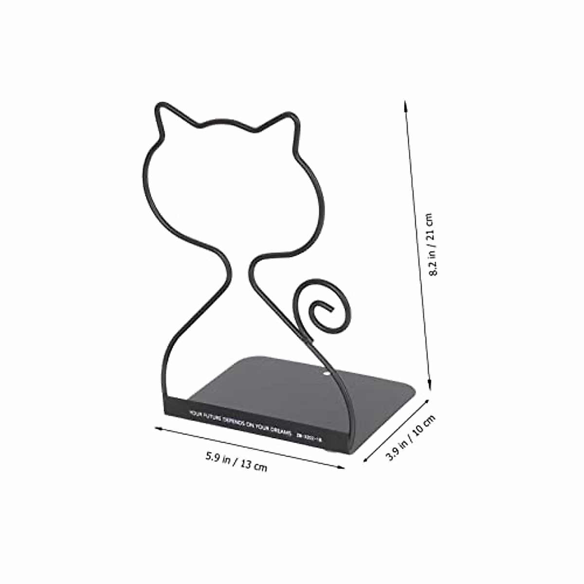 PLAFOPE 2pcs Metal Bookends Teenage Girl Books Metal Bookshelf File Book Stands Book Organizer Reading Book Stands Look at The Bookshelf Iron Metal Desktop Bookcase Desktop Book Holders