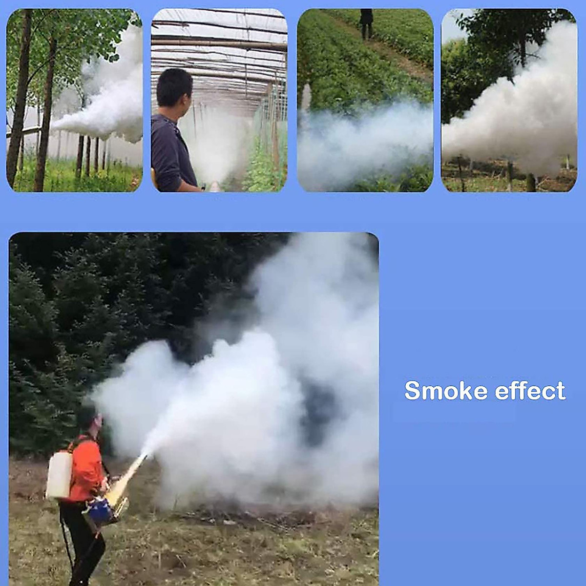 XXJF Pulse Jet Thermal Fogger, Sprayer Agricultural Portable 360 ° Spray in All Directions 700㎡ in 7-8 Minutes for Weeds Plants