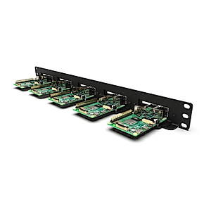 Raspberry Pi 19 inch Rack Mount for 5X Pi. Front Removable!