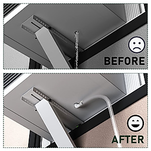 Flehomo Air Conditioner Drain Kit, 6 Feet PVC Clear Vinyl Tubing & Clamps & 3/5 Inch AC Drain Hose Connector Elbow Fitting with Rubber Ring for Mini Split Units and Window AC Unit